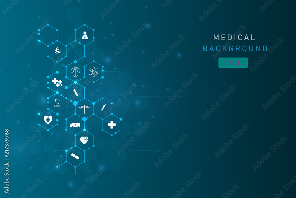health care icon pattern medical innovation concept background design ...