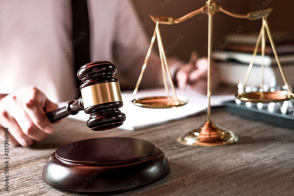 Legal law, advice and justice concept, Professional male lawyers ...