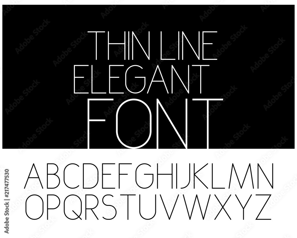 Elegant Fonts Alphabet