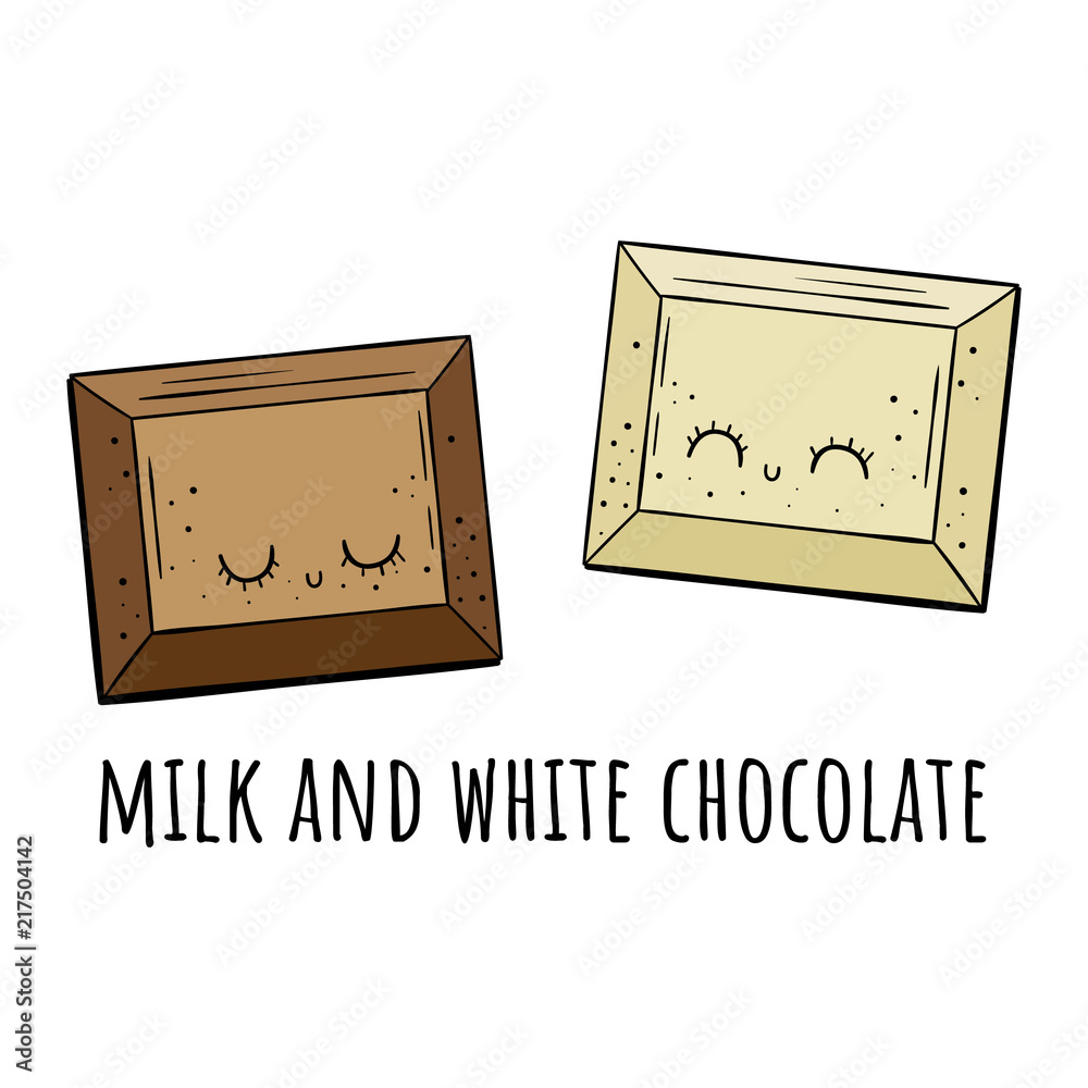 Vector illustration of Chocolate.Scandinavian motives. Cartoon ...