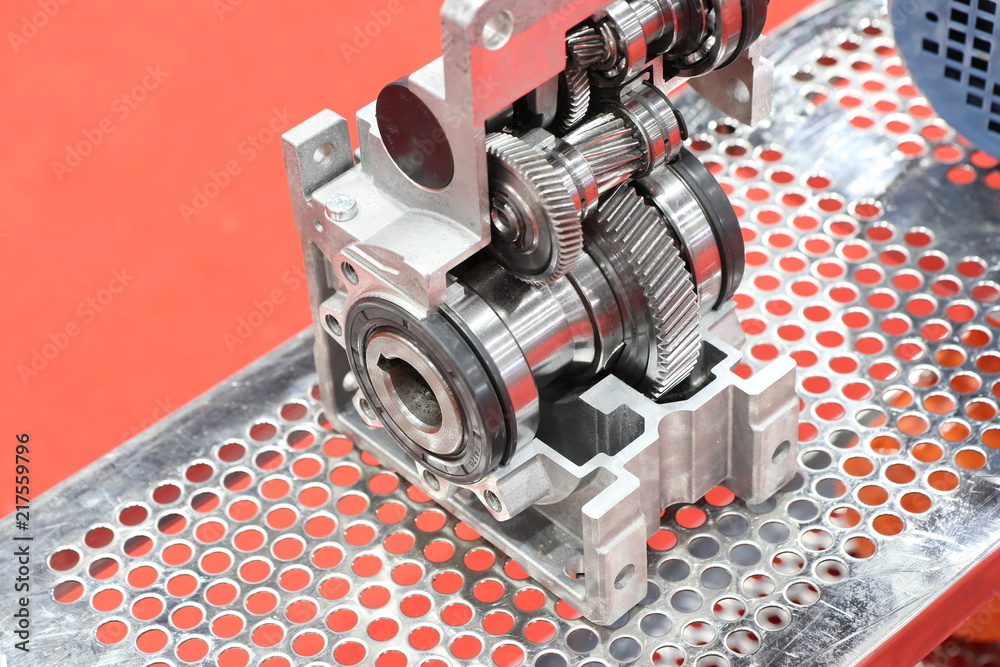 cross section of worm gear pump ; Stock Photo | Adobe Stock