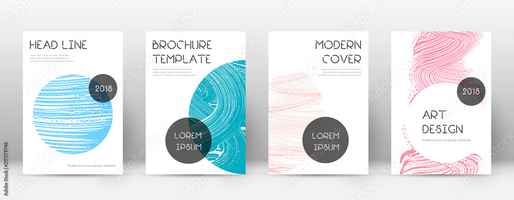 Cover page design template. Trendy brochure layout. Classic trendy ...