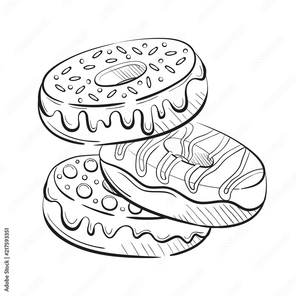 Dessert Clip Art Black And White