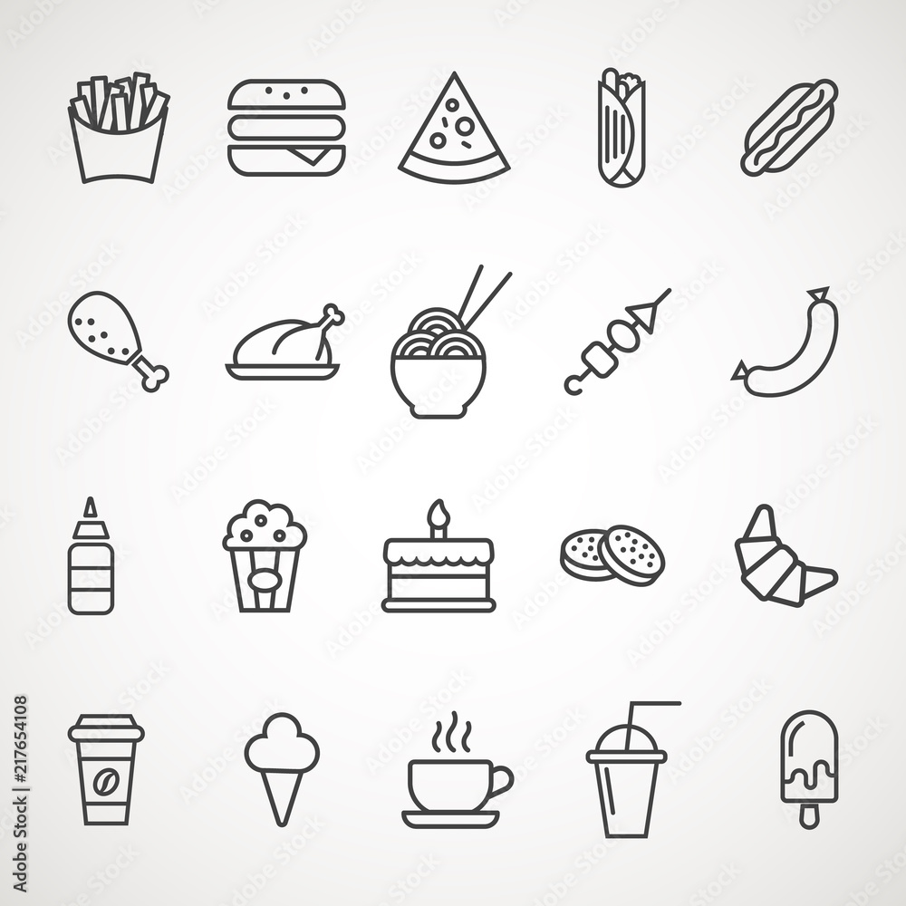 Fast Food Icons