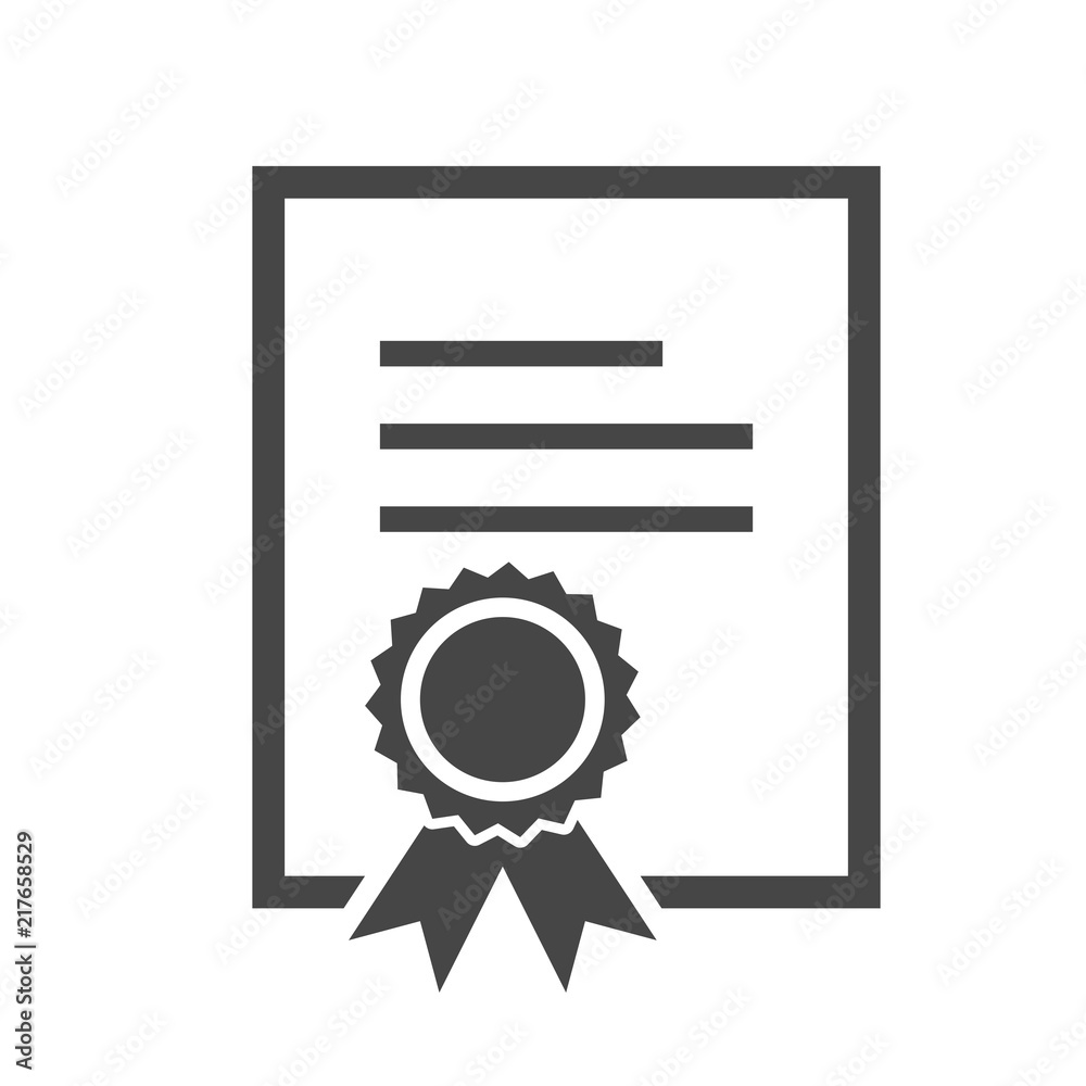 Diploma sign icon. Certificate diploma color symbol Stock Vector ...