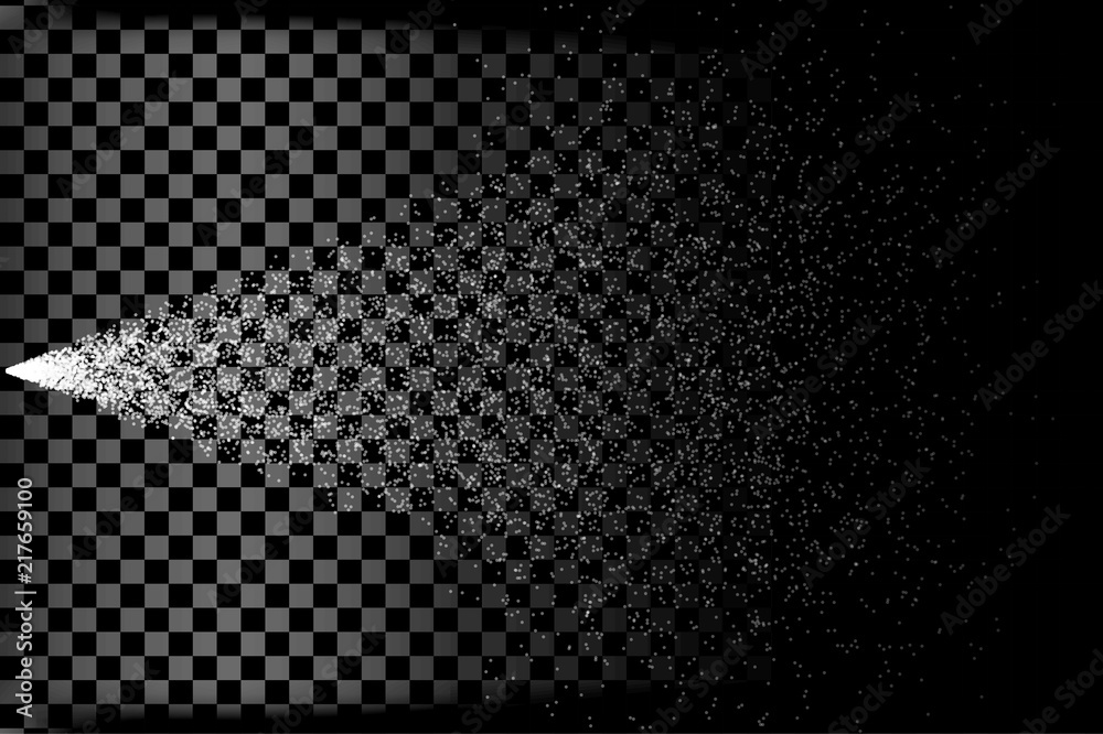 Water spray mist of atomizer on transparent background. Graphic concept ...