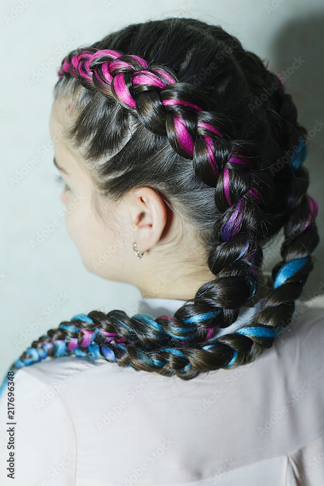 French Braids With Fake Hair