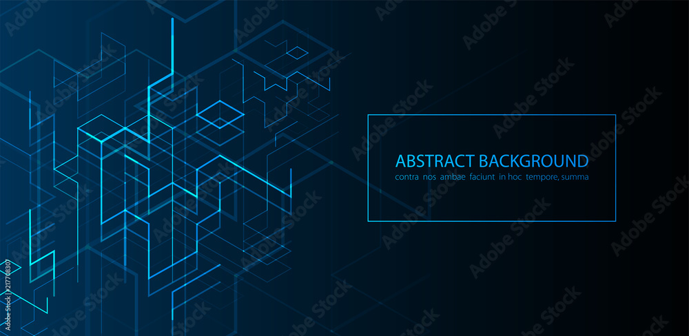 Vector illustration. Digital technology and engineering background ...