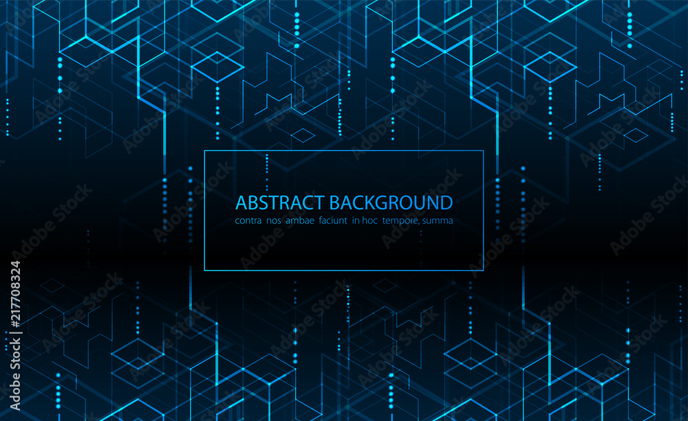 Vector illustration. Digital technology and engineering background ...