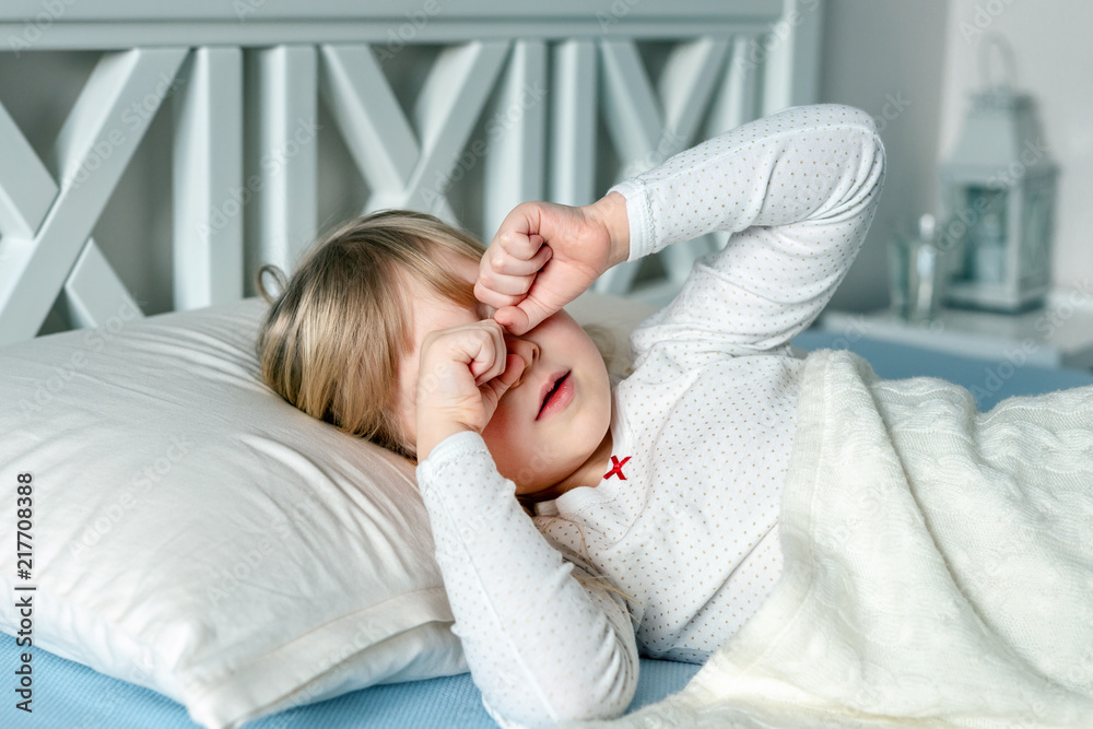 Child Waking Up In The Morning