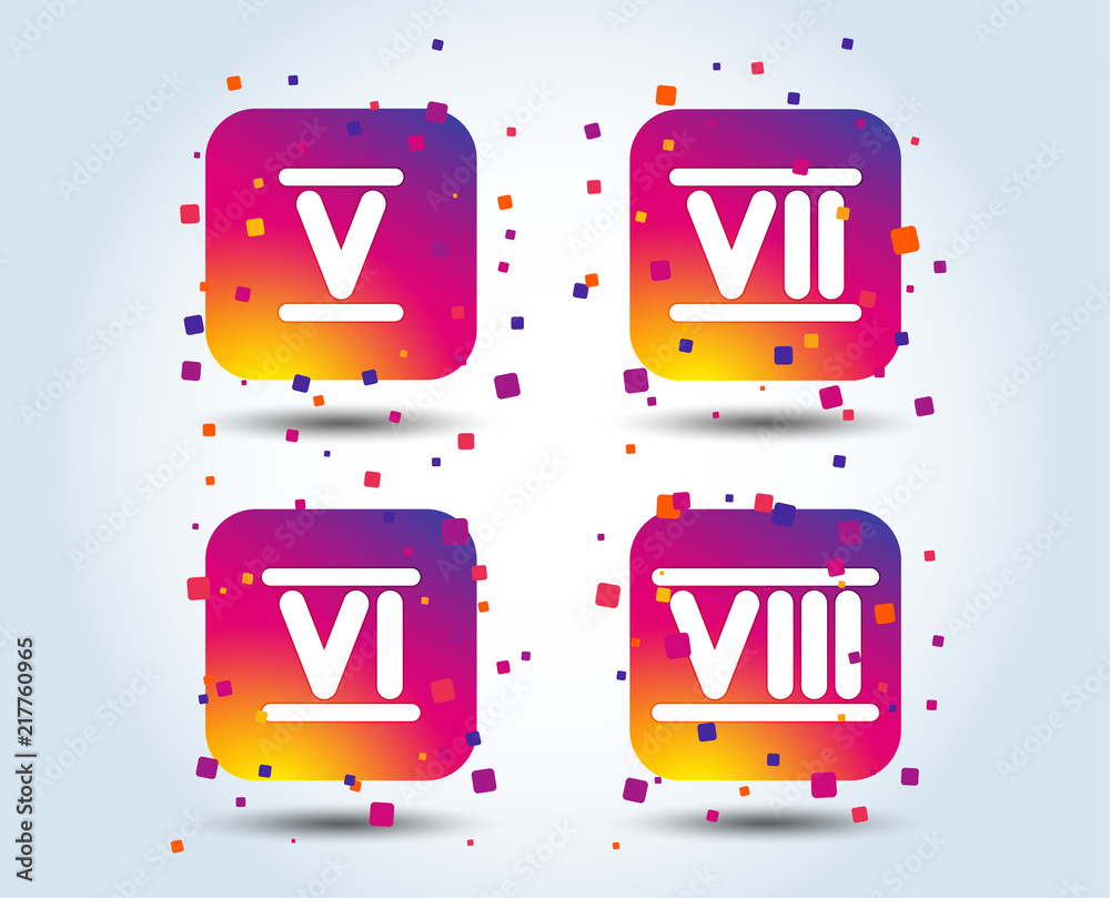 Vector Roman Numeral 5