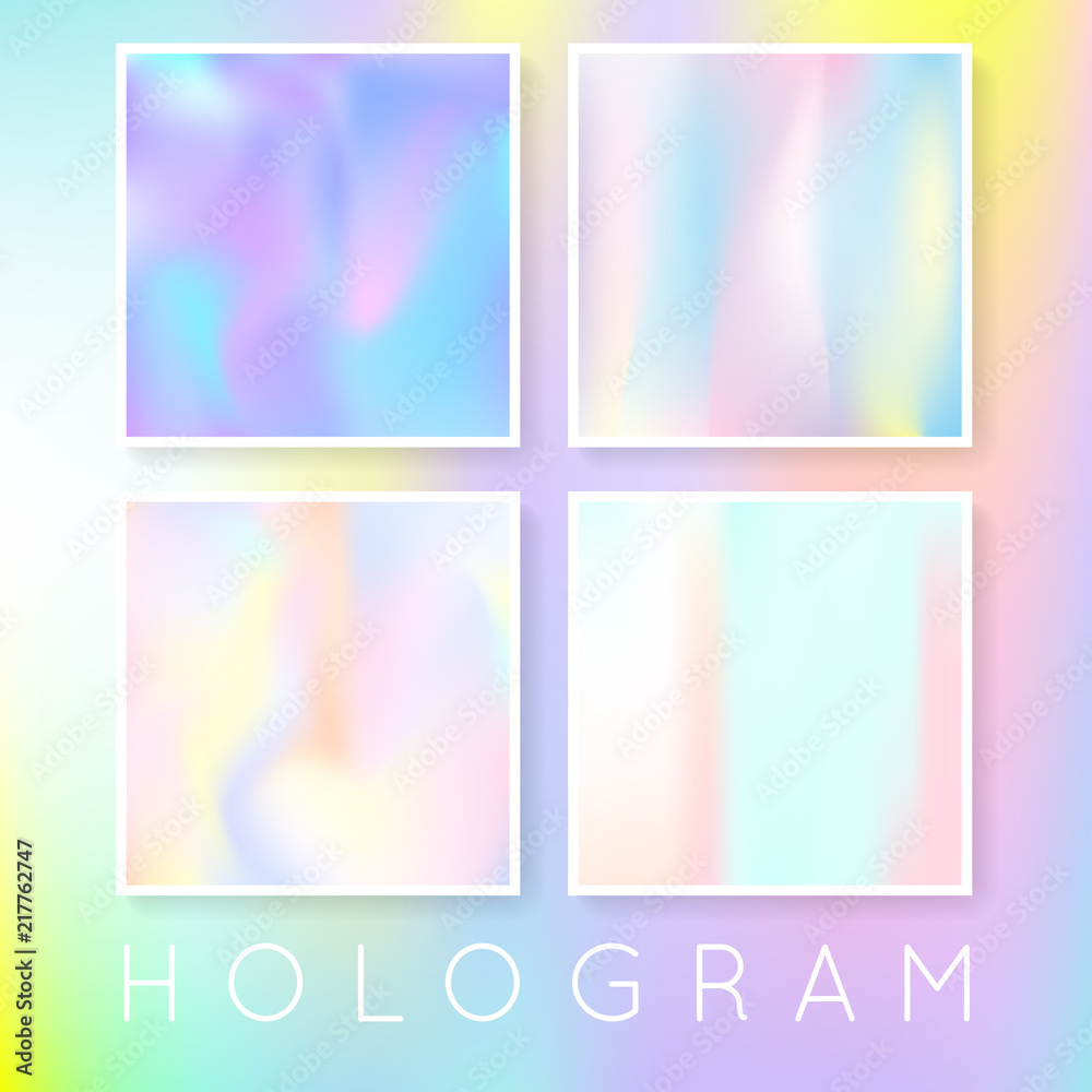 Gradient set with holographic mesh. Minimal abstract gradient set ...