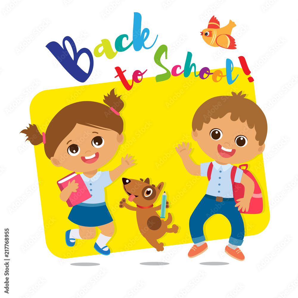 Happy School Boy Clipart