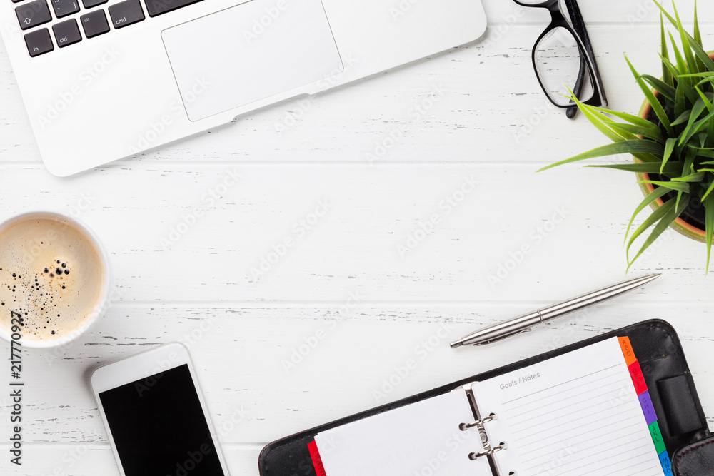 Office workplace table Stock Photo | Adobe Stock