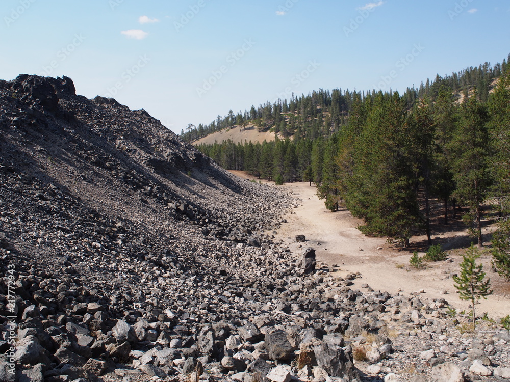 Newberry National Volcanic Monument Obsidian Flow