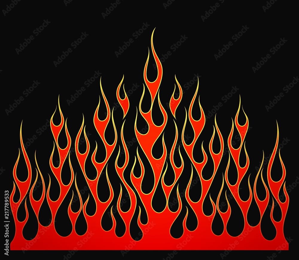 Fire flames vector element Stock Vector | Adobe Stock