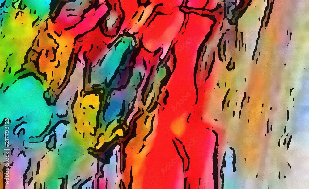 Visual modern pop art. Riot of colors on paper. Super bright background ...