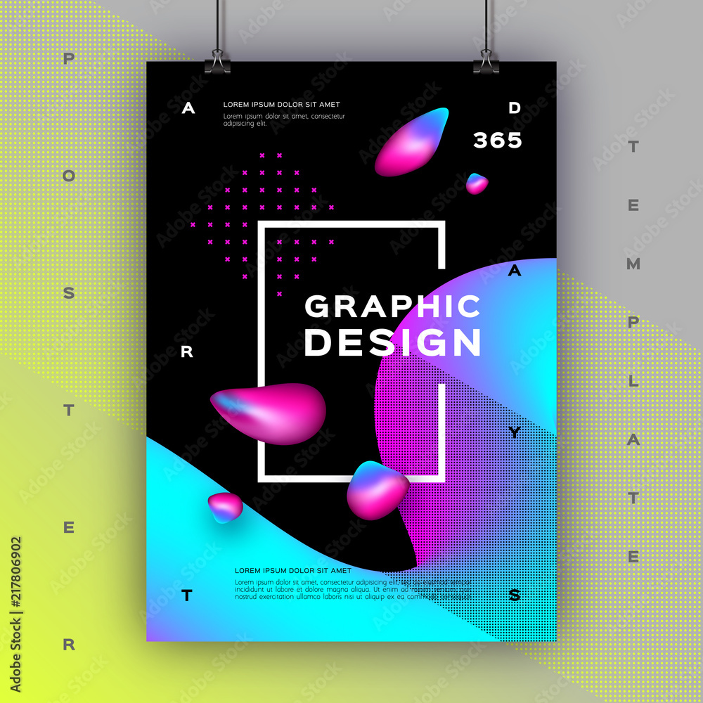 Geometric Graphic Design Poster