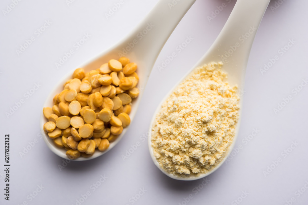 Besan, Gram or chickpea flour or powder is a pulse flour made from a ...