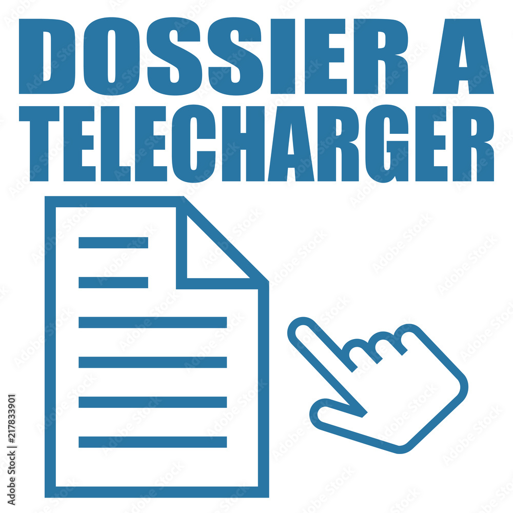 Logo dossier à télécharger. Stock Vector | Adobe Stock
