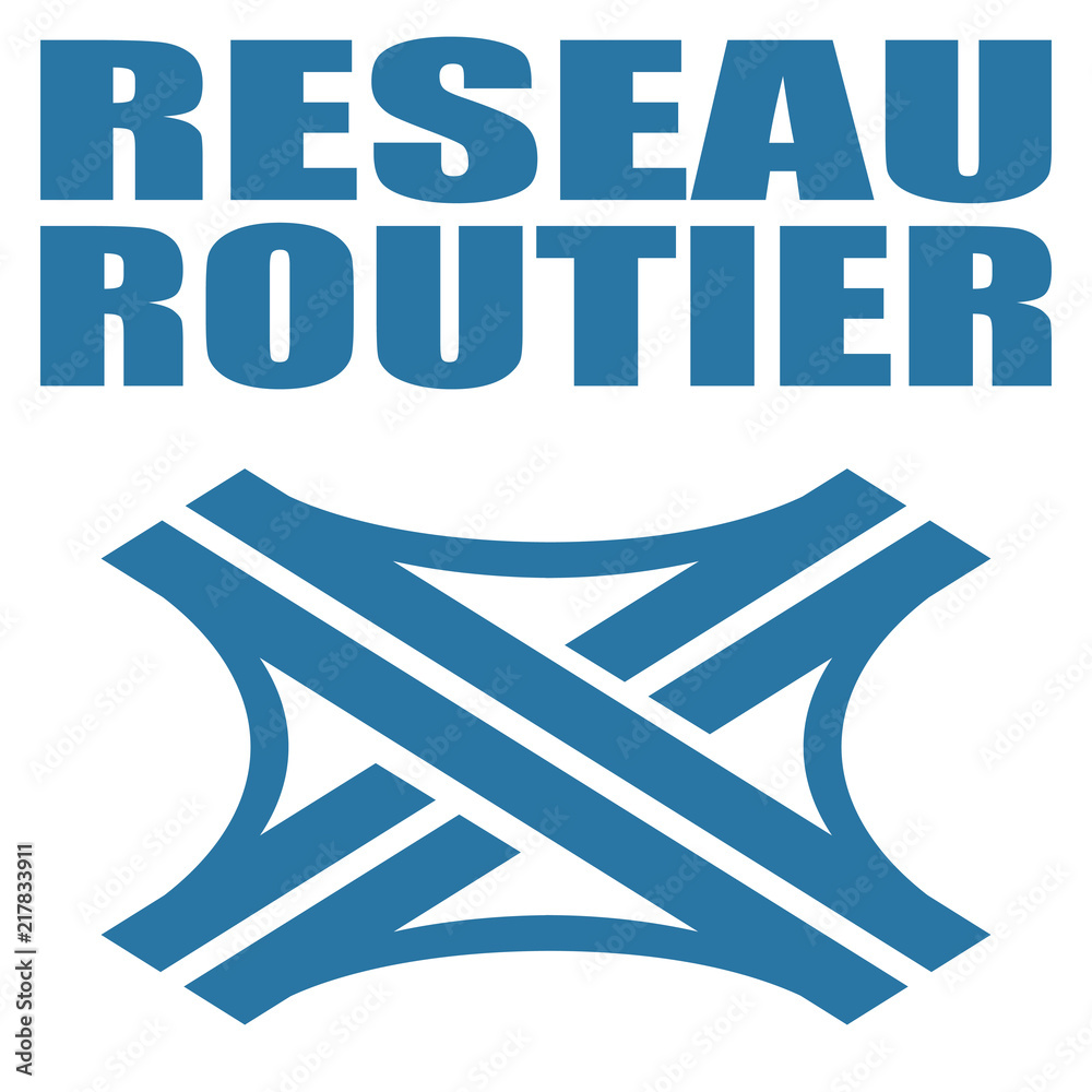 Logo réseau routier. Stock Vector | Adobe Stock
