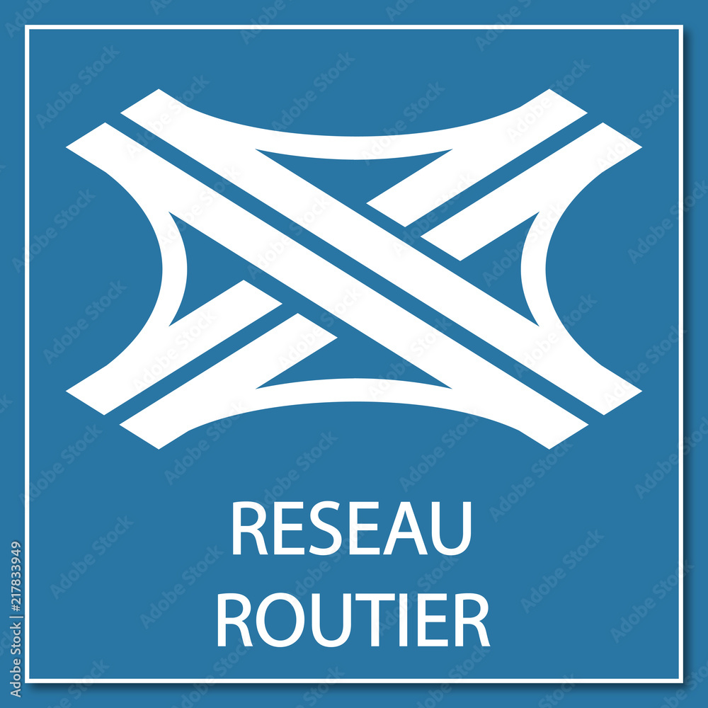 Logo réseau routier. vector de Stock | Adobe Stock