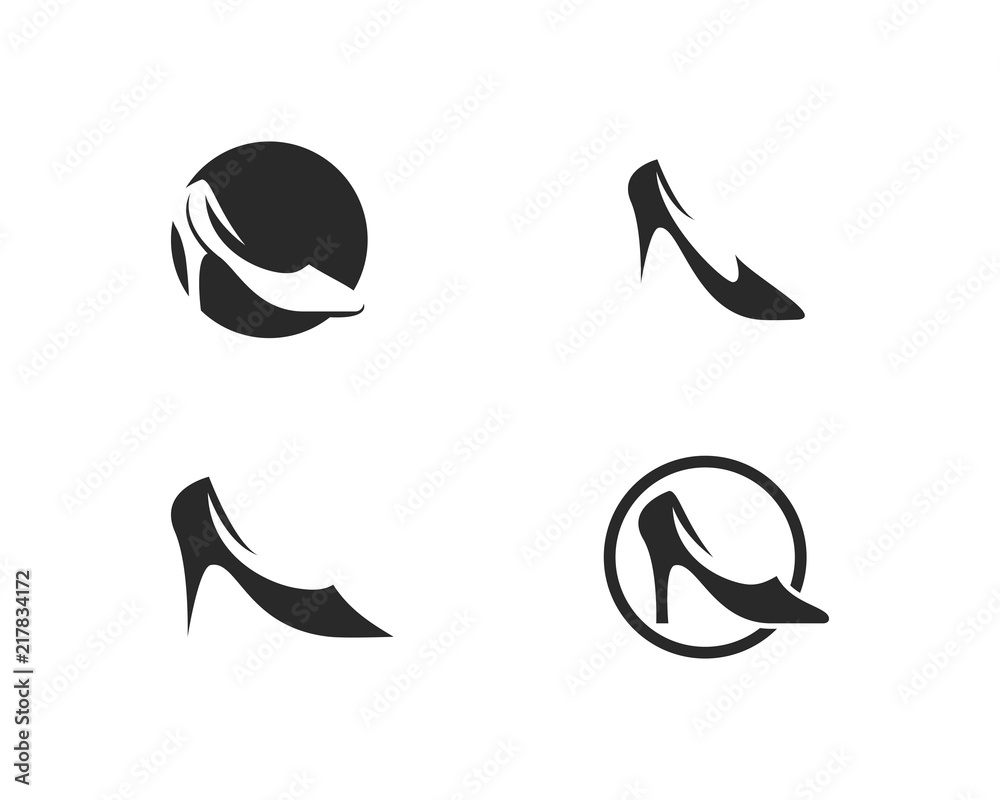 ,High Heel logo vector template Stock Vector | Adobe Stock
