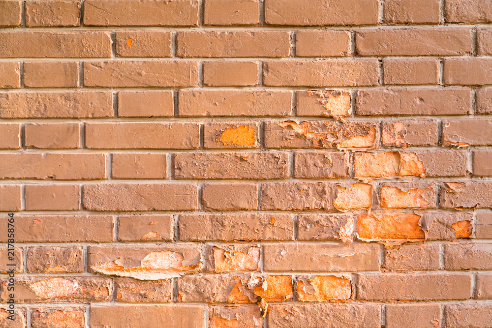 Photo & Art Print A mottled red brick wall, Kai Zhao