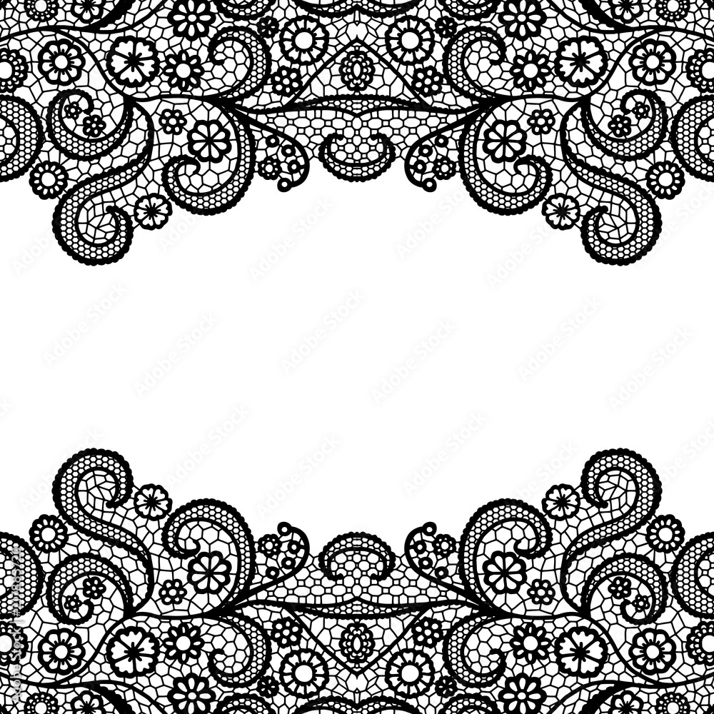Lace Frame Vector