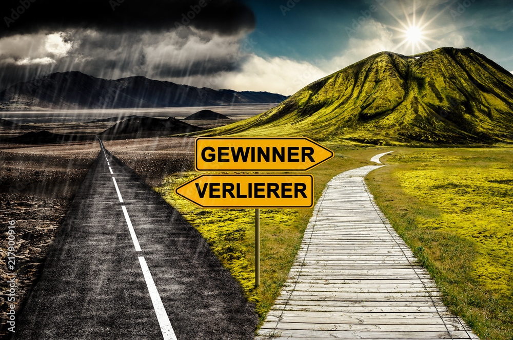Gewinner vs. Verlierer Stock-Foto | Adobe Stock