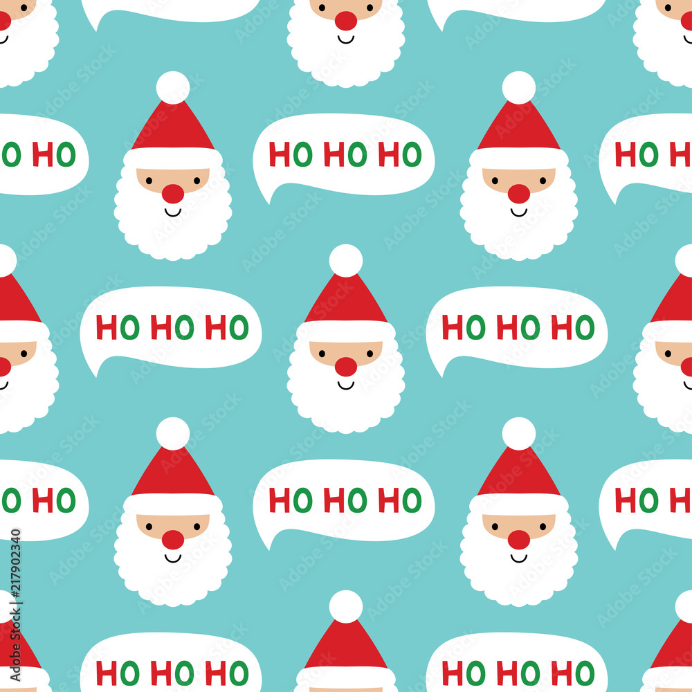 Santa Claus Face Pattern