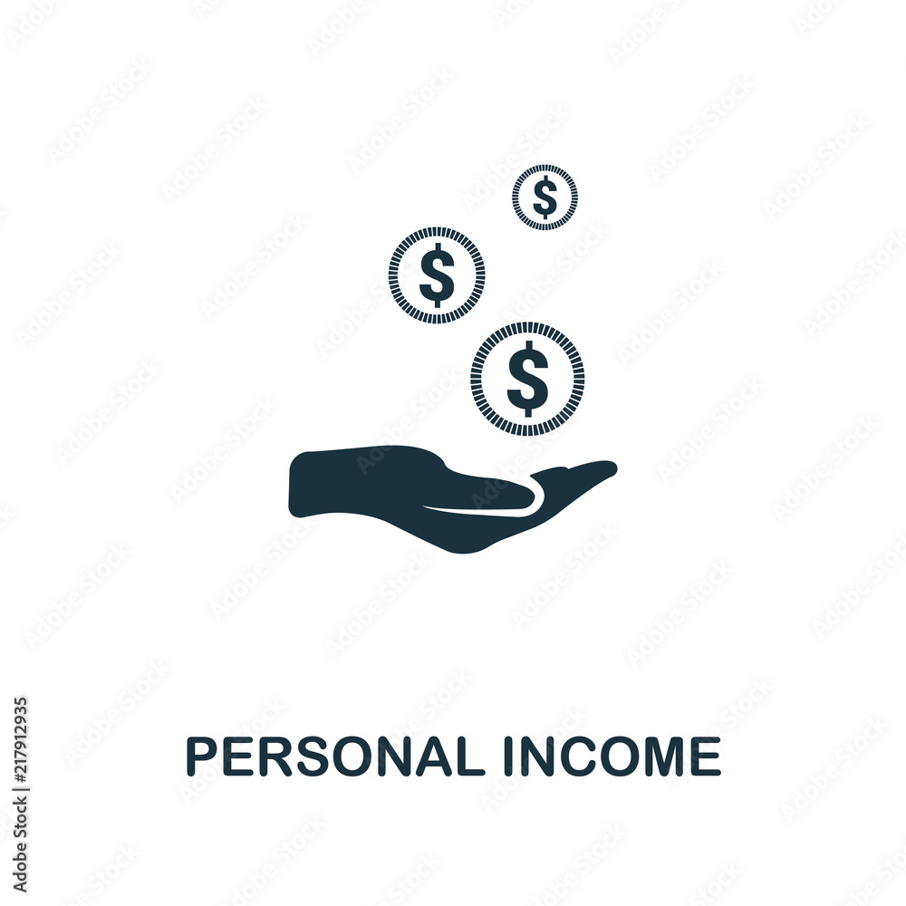 Personal Income icon. Line style icon design from personal finance icon ...