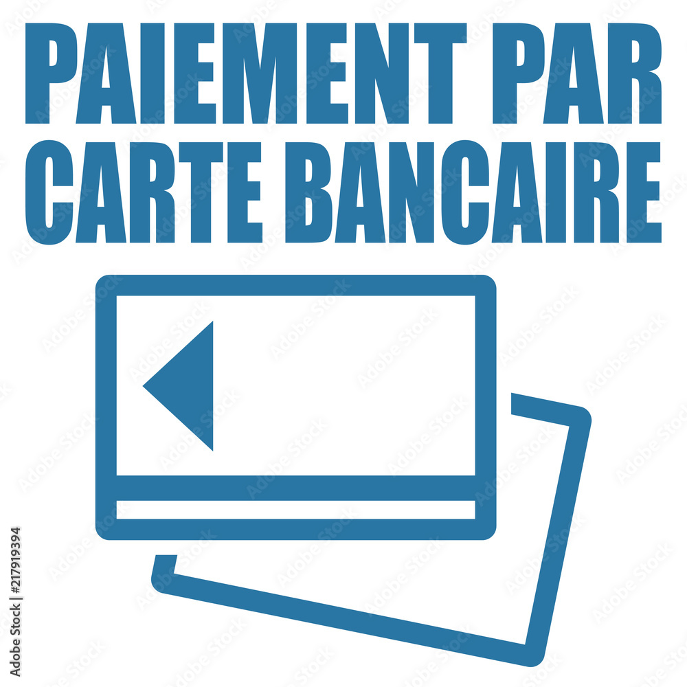 Logo paiement par carte bancaire. Stock Vector | Adobe Stock
