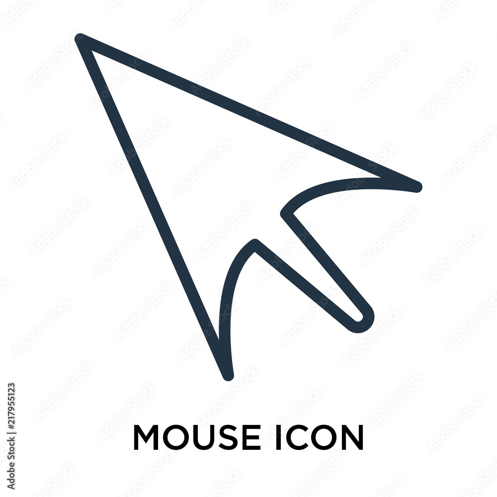 mouse icons isolated on white background. Modern and editable mouse ...