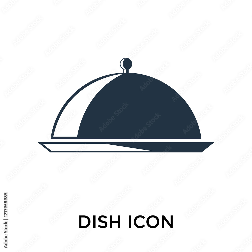 dish icons isolated on white background. Modern and editable dish icon ...