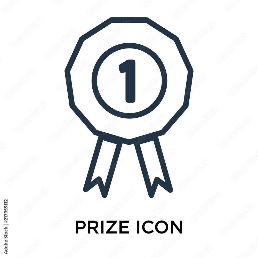prize icons isolated on white background. Modern and editable prize ...