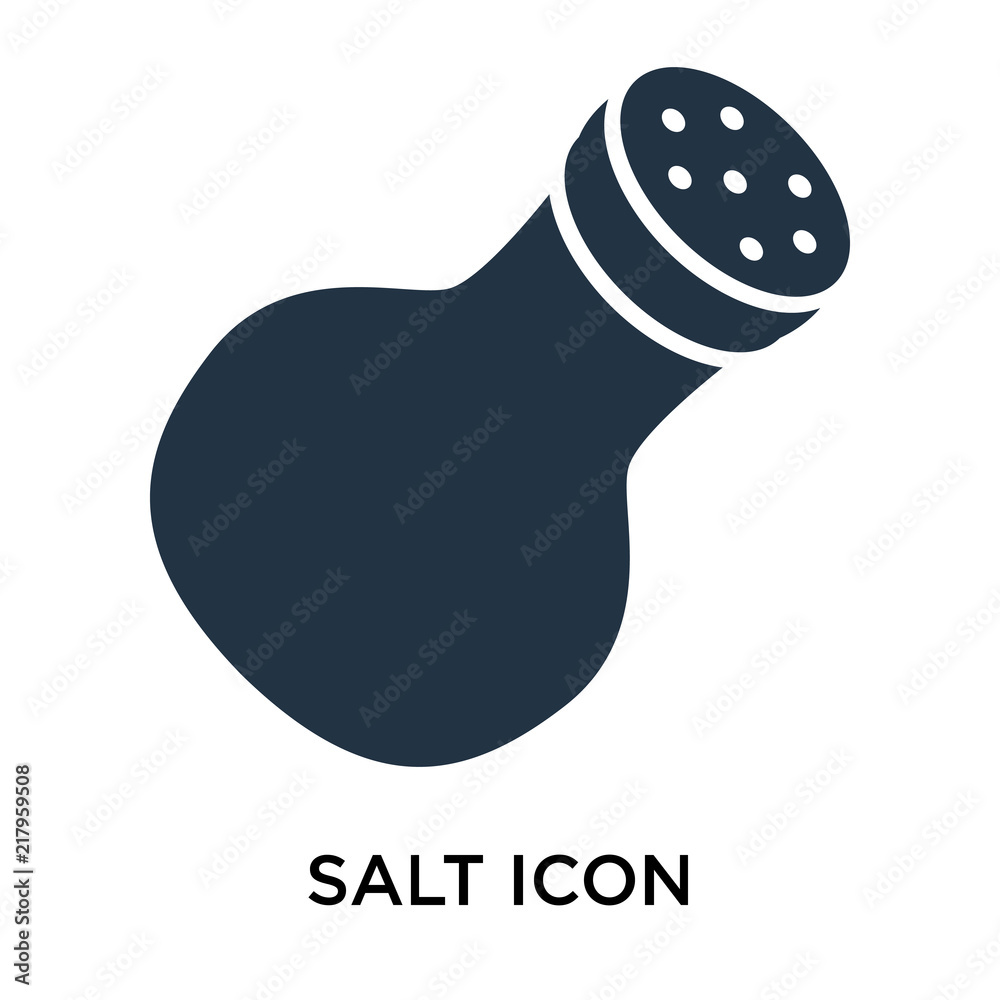 salt icons isolated on white background. Modern and editable salt icon ...