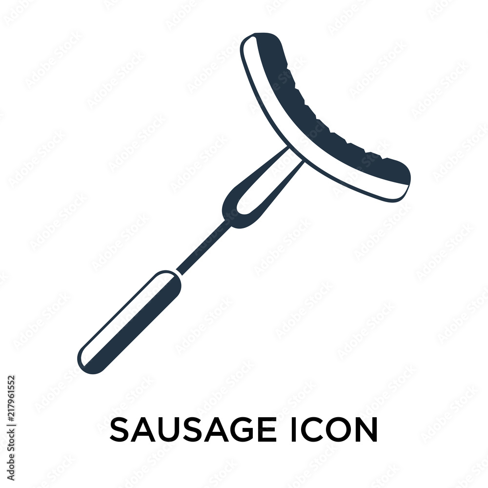 sausage icons isolated on white background. Modern and editable sausage ...