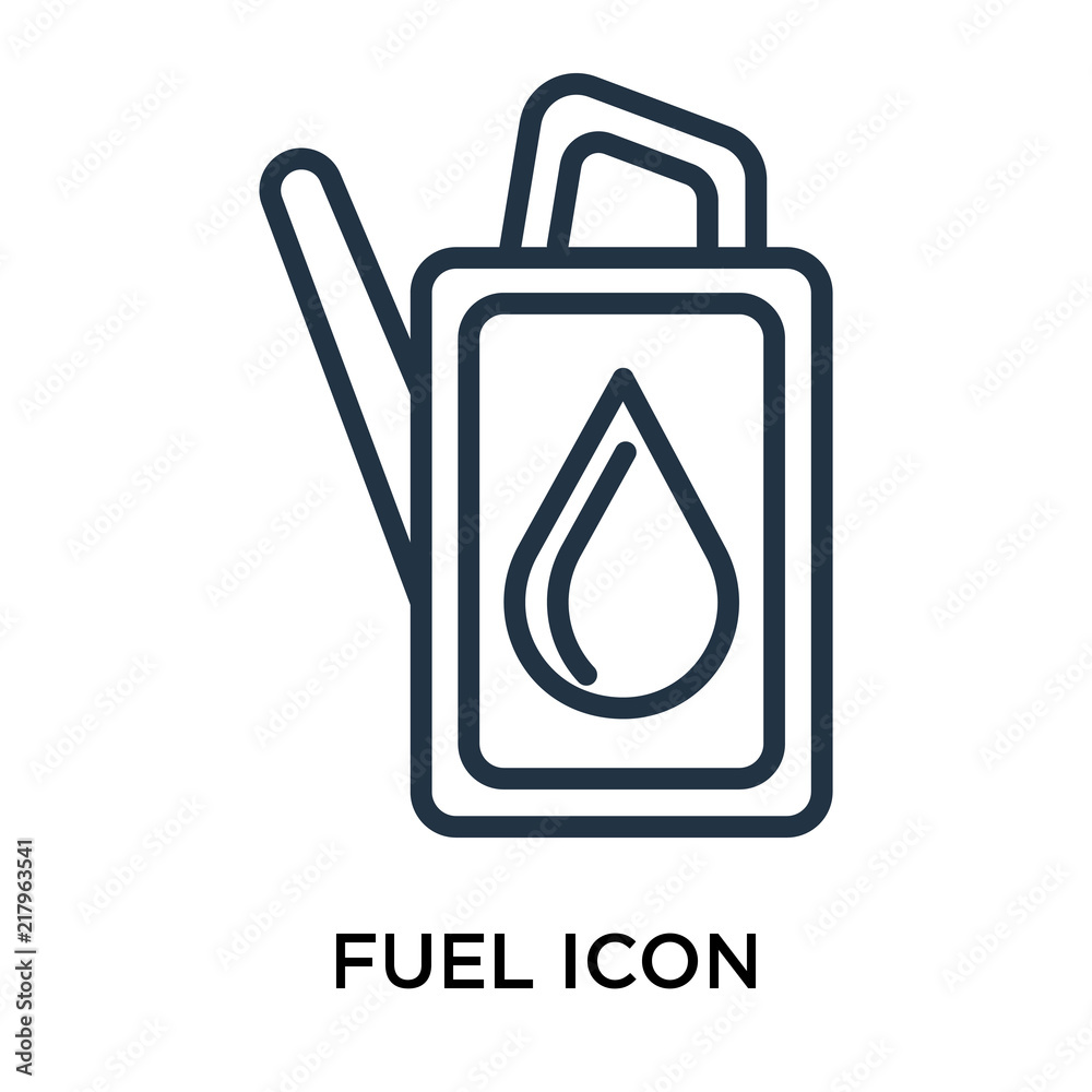 fuel icon isolated on white background. Simple and editable fuel icons ...