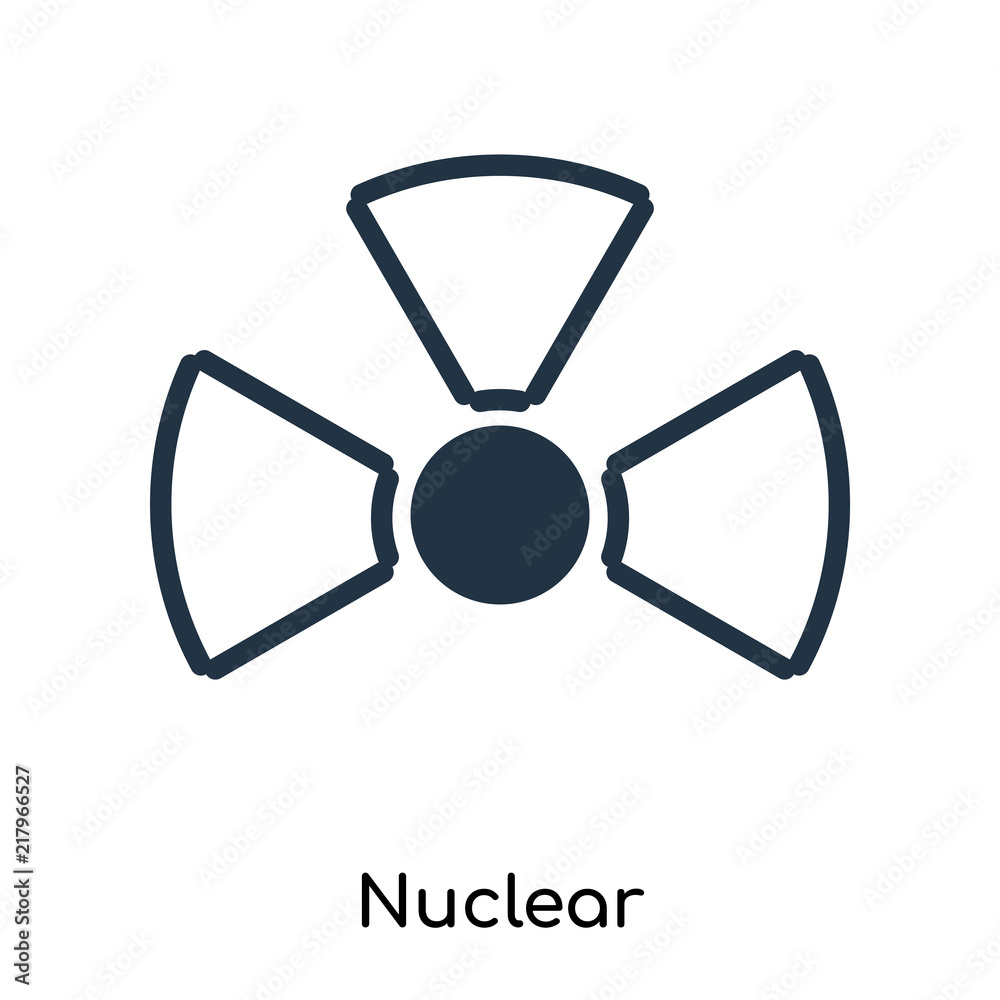 nuclear icons isolated on white background. Modern and editable nuclear ...