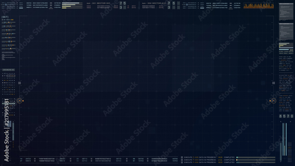 Futuristic military concept for head up display with holographic ...