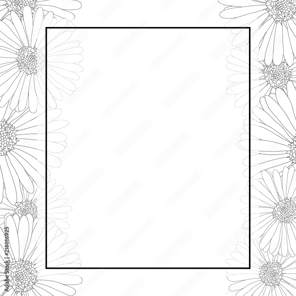 Daisy Outline Border