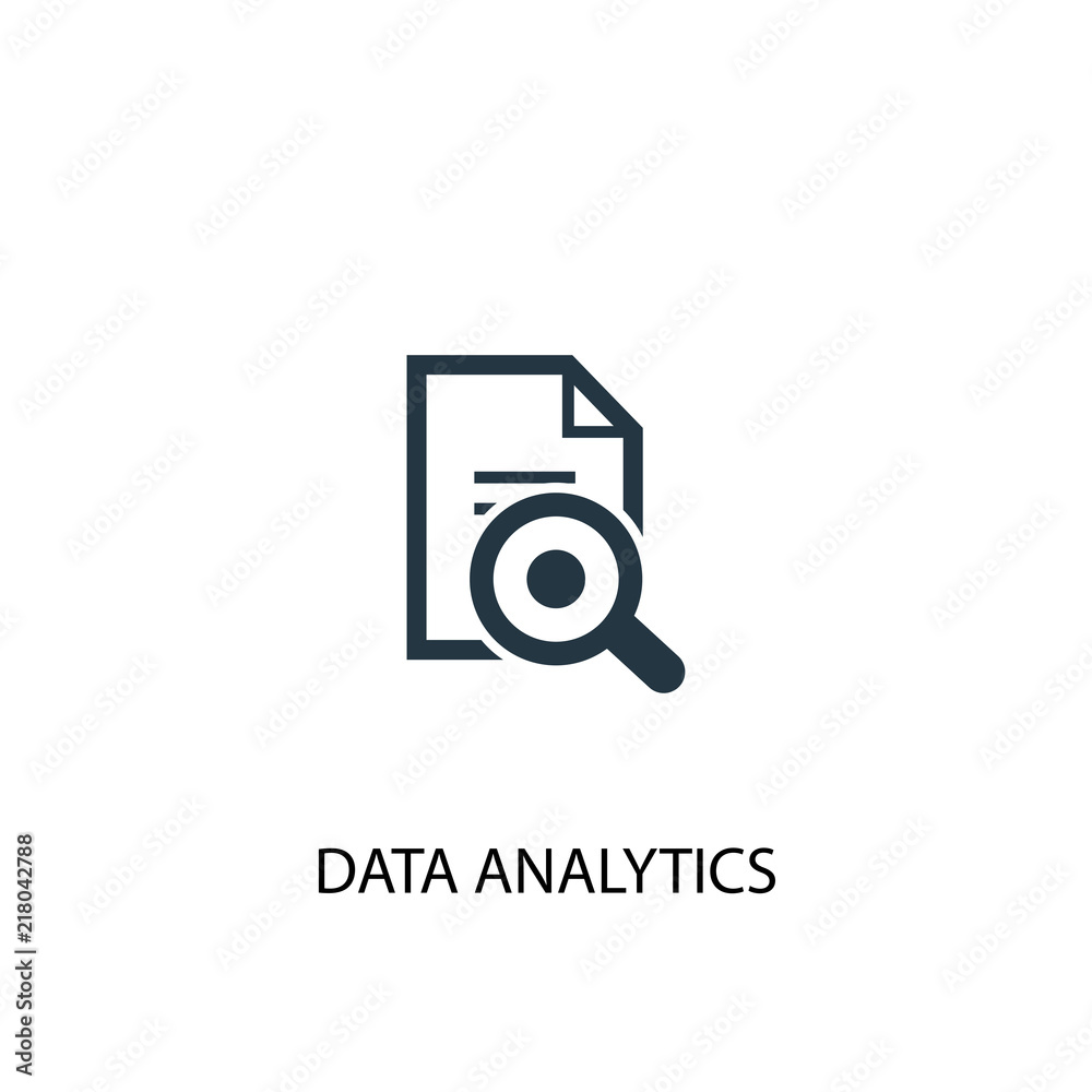 data analytics creative icon. Simple element illustration. data ...