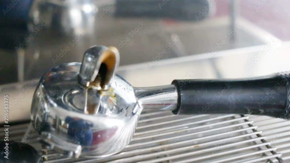 Handle for filtration and preparation of natural coffee bean type is on ...