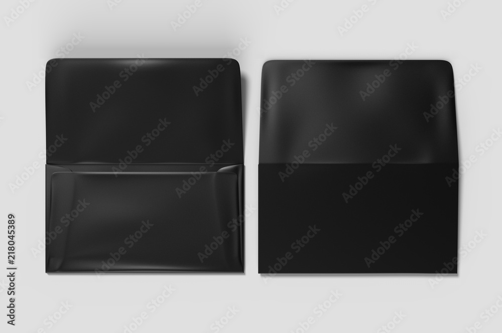 Blank white realistic remittance envelope mock up. Stock Illustration ...