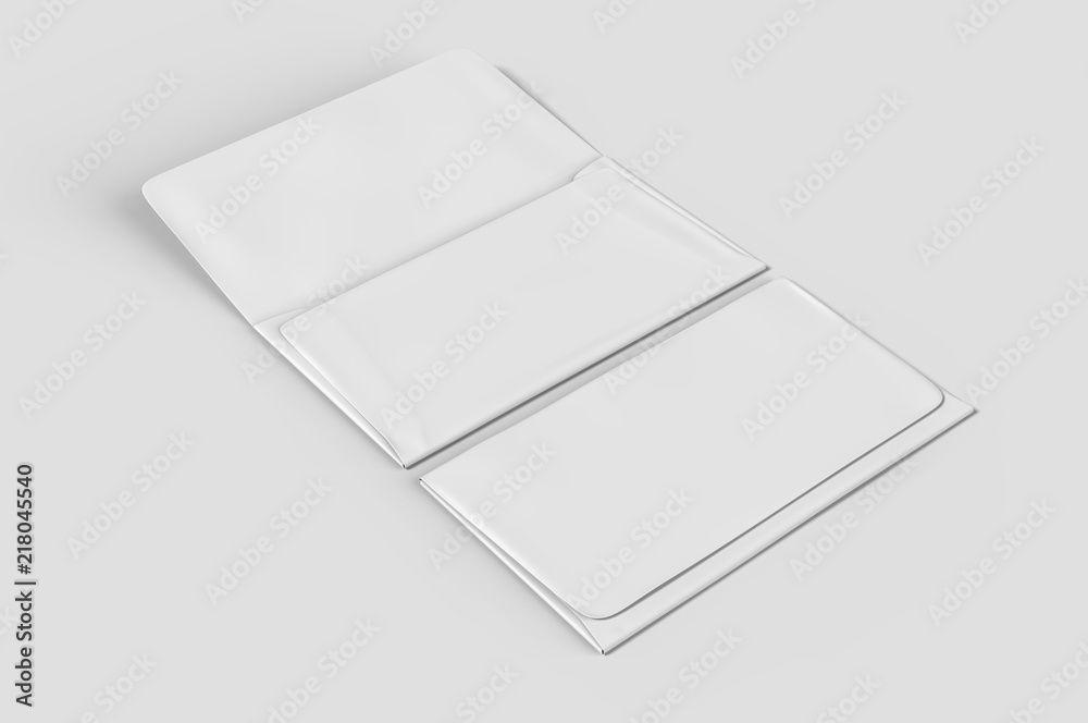 Blank white realistic remittance envelope mock up. Stock Illustration ...