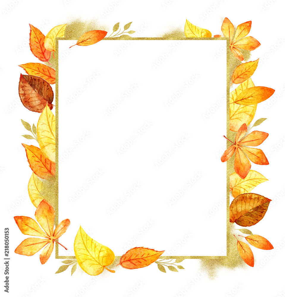 Fall Wedding Border Clipart