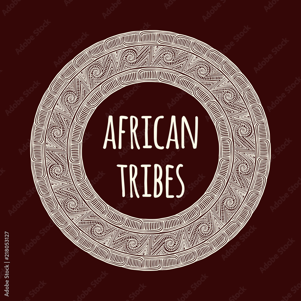 African pattern logo vector template. Tribal maori art and traditional ...