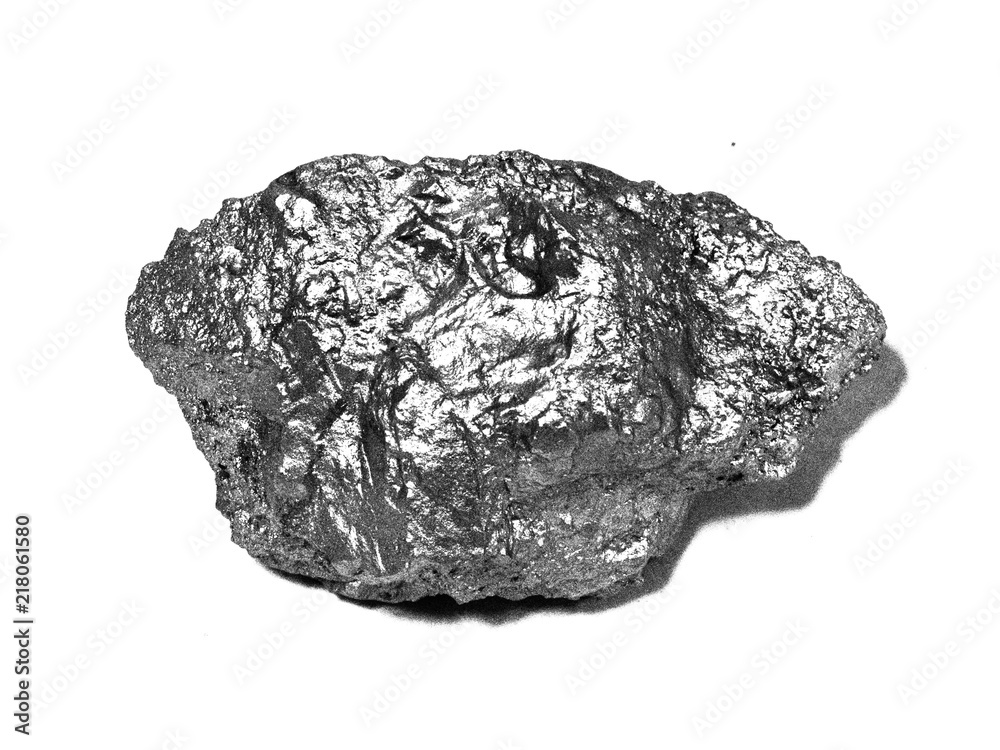 macro silver ore , Precious stones from silver mines Stock Photo ...