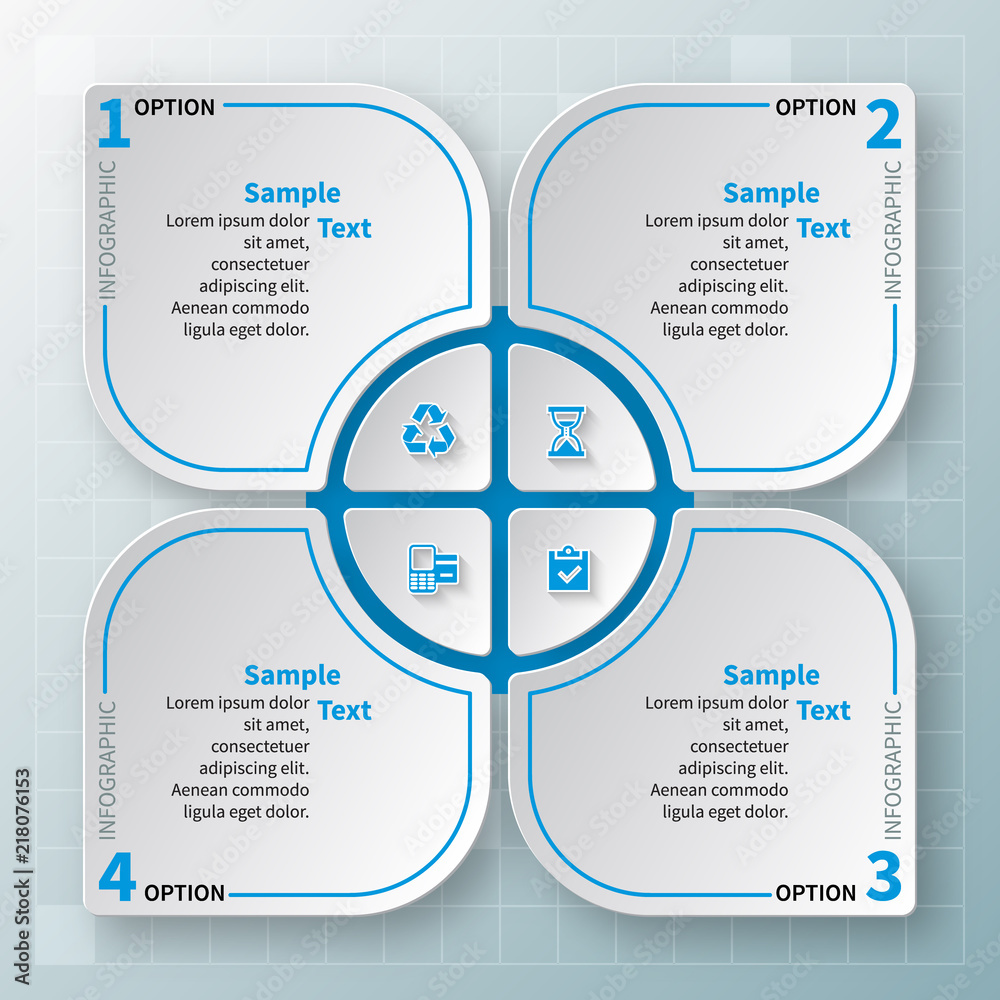 Abstract 3D Paper Infographics Stock Vector | Adobe Stock